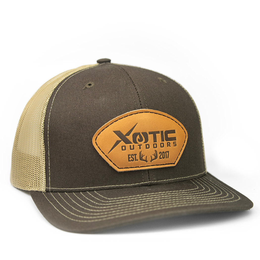 Leather Buck - Brown/Khaki – Xotic Camo & Fishing Gear