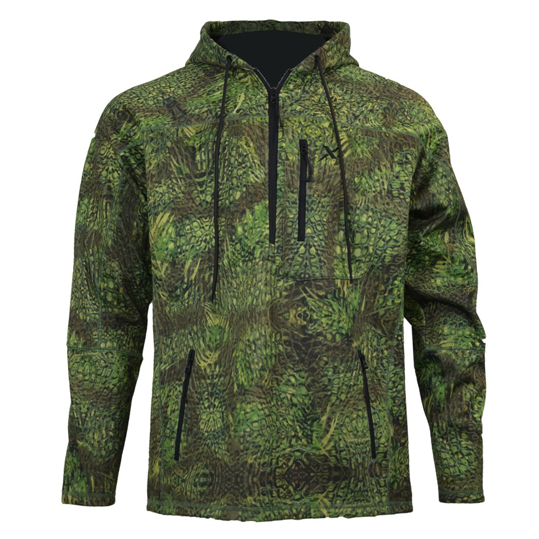 Hooded 1/2 zip Hunting Pullover – Xotic Camo & Fishing Gear